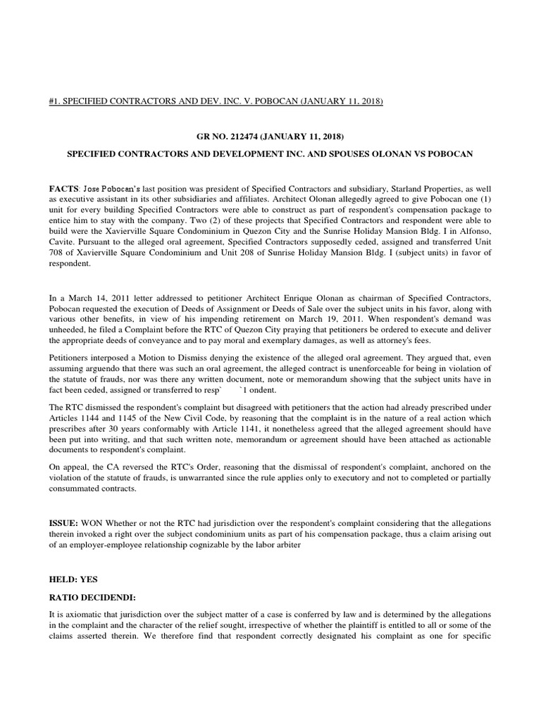 4a Remedial Law Review Case Digest Midterms | PDF | Lawsuit | Complaint