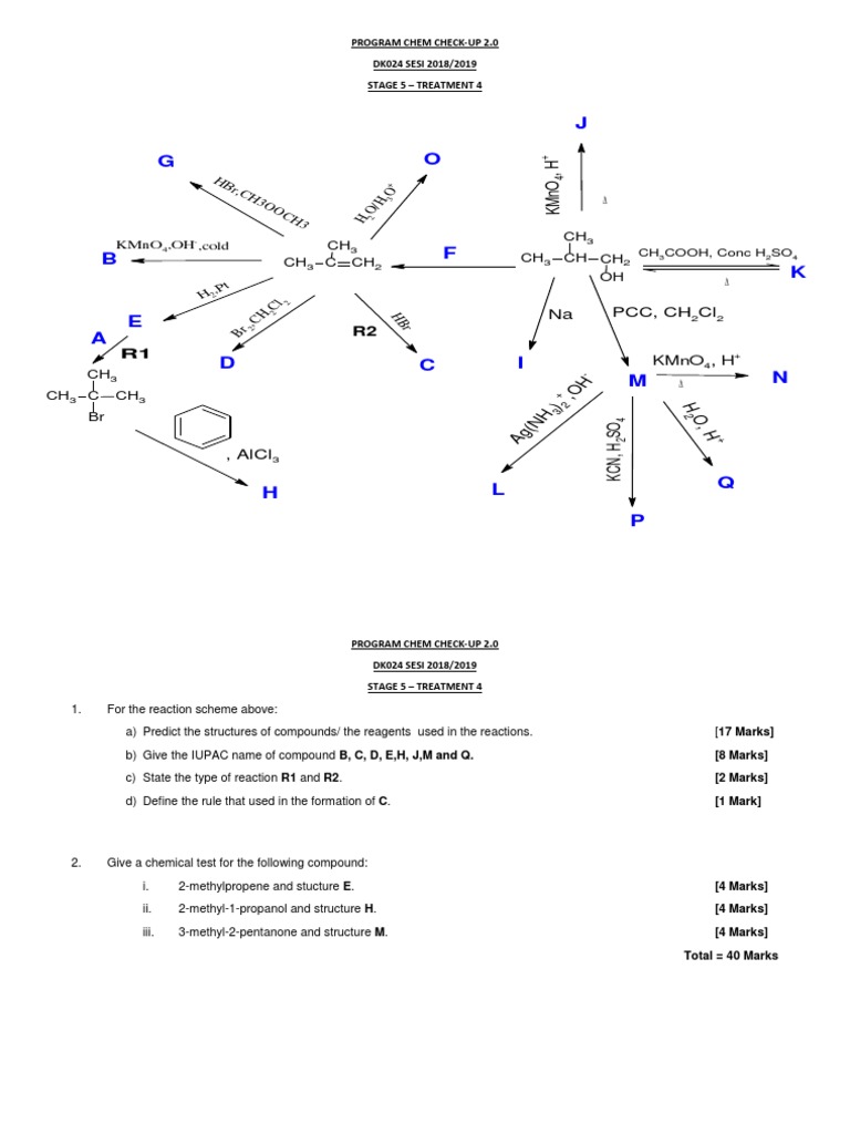Predicting Reaction Schemes and Identifying Organic Compounds | PDF ...