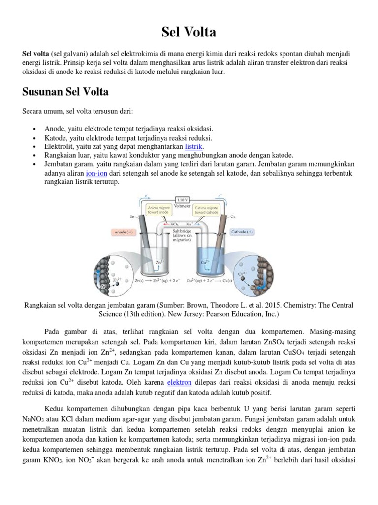 Susunan Sel Volta | PDF