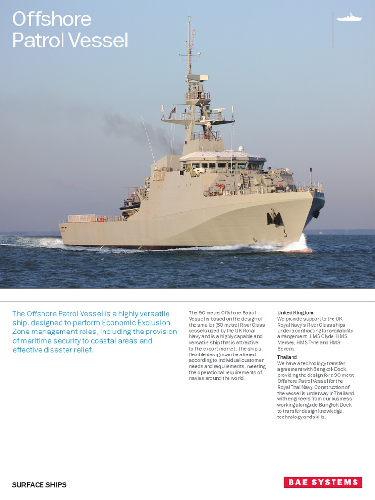 Bae PDF Opv Datasheet 2 | PDF | Naval Warfare | Warships
