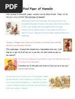 The Pied Piper of Hamelin Story Summary | PDF