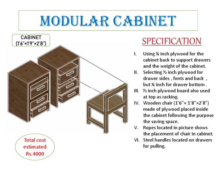 Modular Cabinet: Specification | PDF
