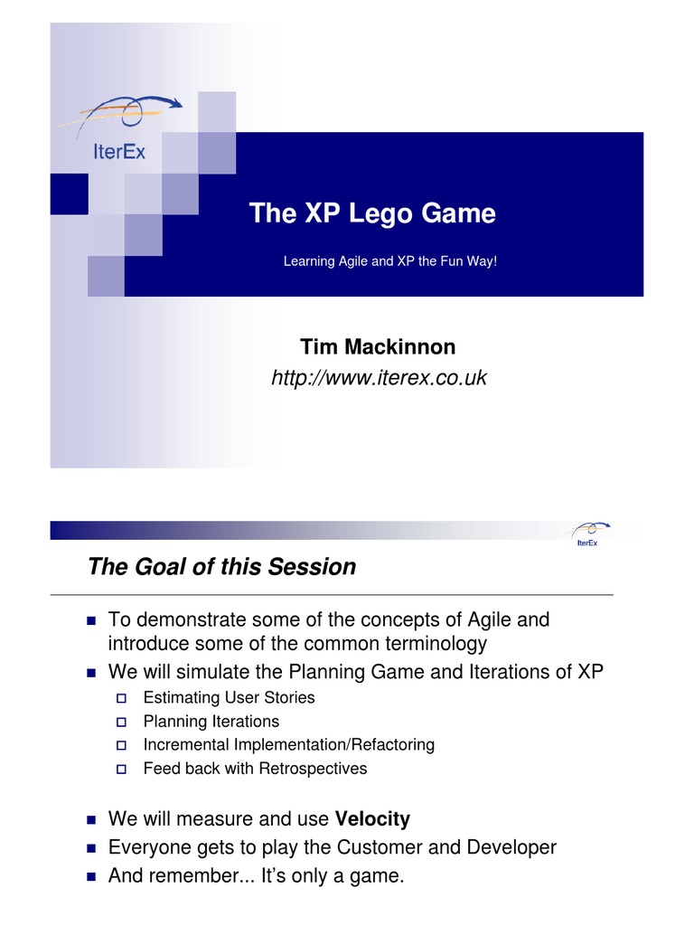 The XP Lego Game | Download Free PDF | Agile Software Development ...