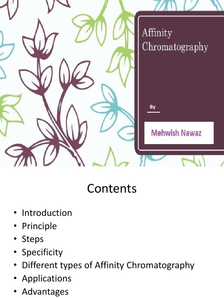 Affinity Chromatography | PDF | Protein Purification | Chromatography