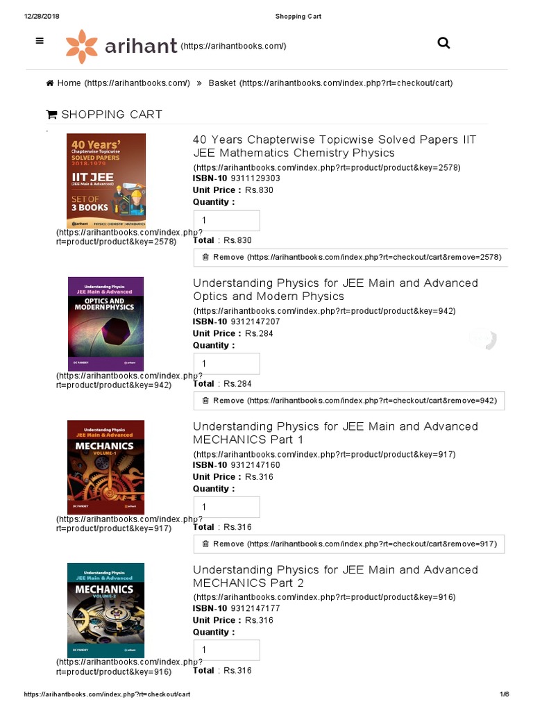 Arihant IIT JEE Books | PDF | Theoretical Physics | Physics