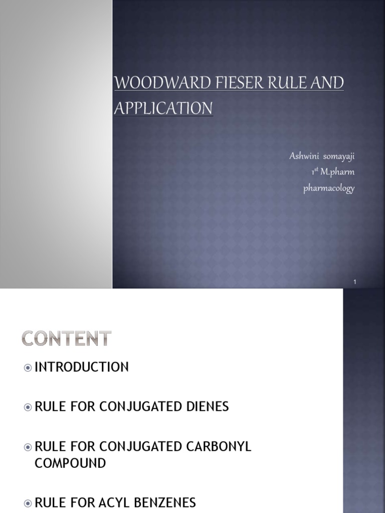 Woodward's Rule | PDF | Alkene | Functional Group