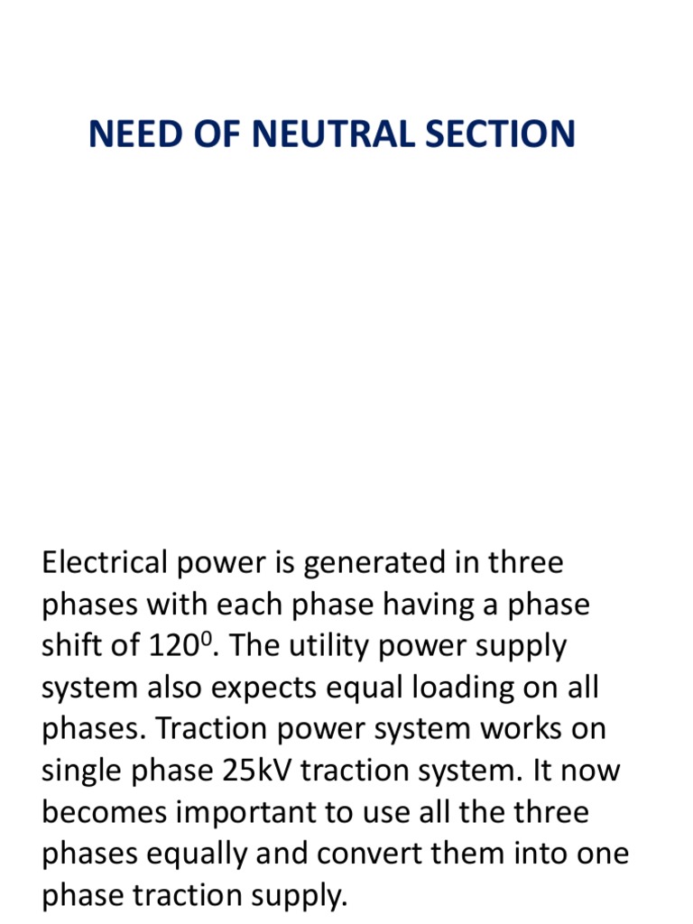 Neutral Section | PDF | Rail Infrastructure | Rail Transport