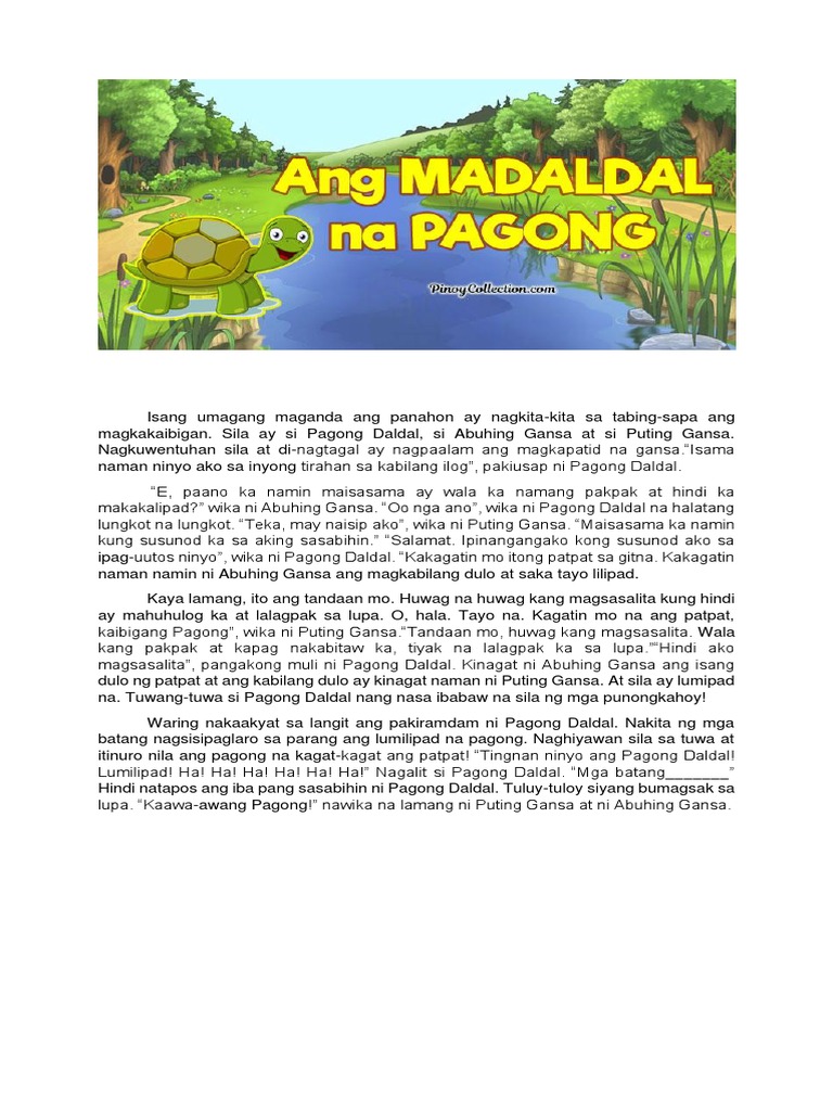 Alamat NG Pagong | PDF