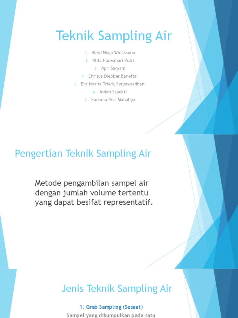 Teknik Sampling Air | PDF