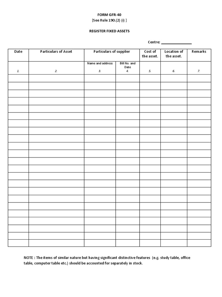 Form Gfr-40: Name and Address Bill No. and Date | PDF