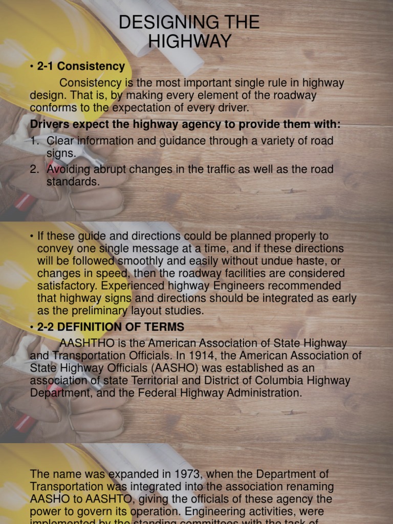 Highway Design Principles and Standards | PDF | Traffic | Lane