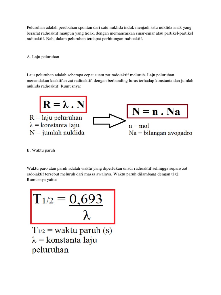 Peluruhan Radioaktif | PDF