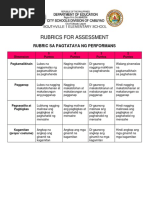 RUBRICS Dula Dulaan | PDF