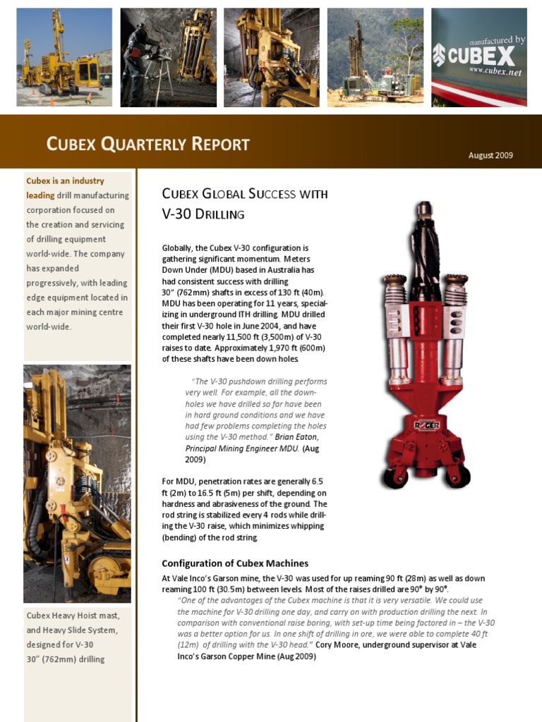 Cubex V30 Q4 2009 | PDF | Mining | Nature