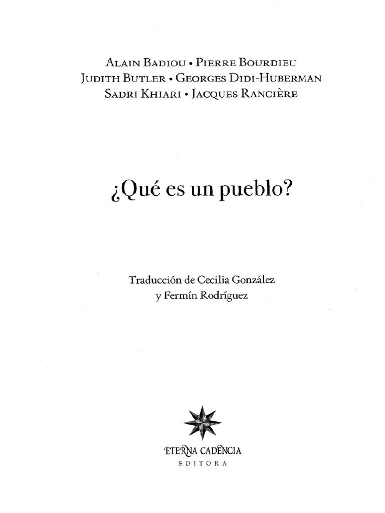 Que Es Un Pueblo PDF | PDF | Estado (política) | Democracia