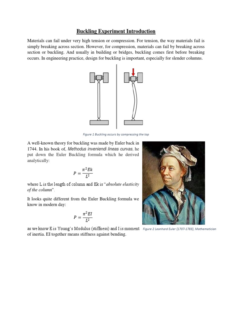 Buckling Experiment Introduction | PDF | Art | Science & Mathematics