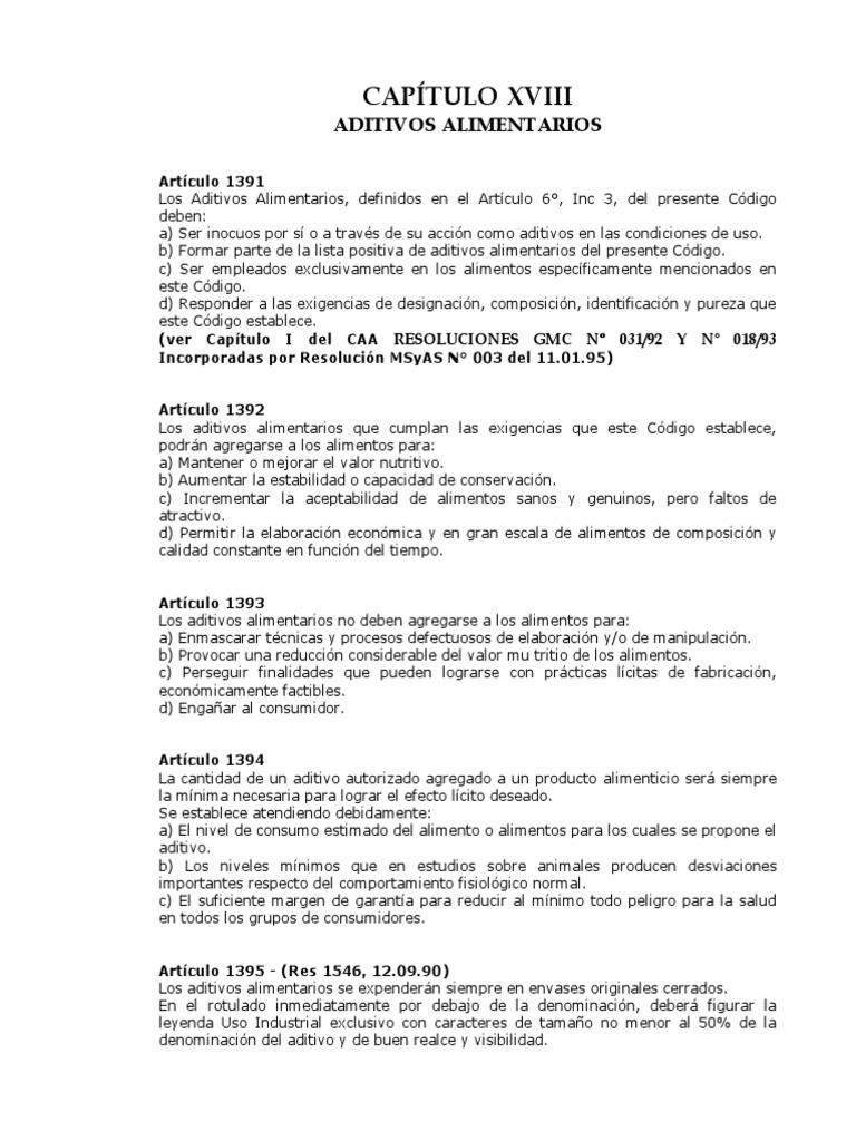 Capitulo Xviii-Caa PDF | PDF | Acetato | Alimentos