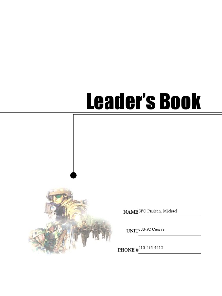 Leader's Book: SFC Paulsen, Michael | PDF