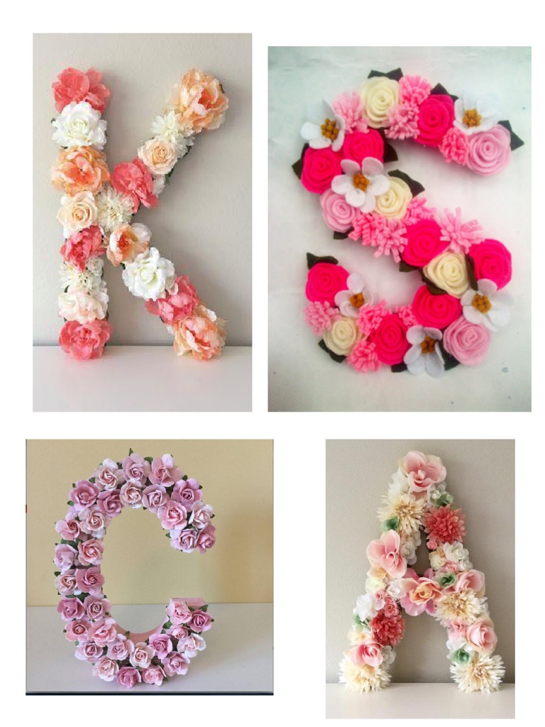 Kreasi Huruf Bunga | PDF