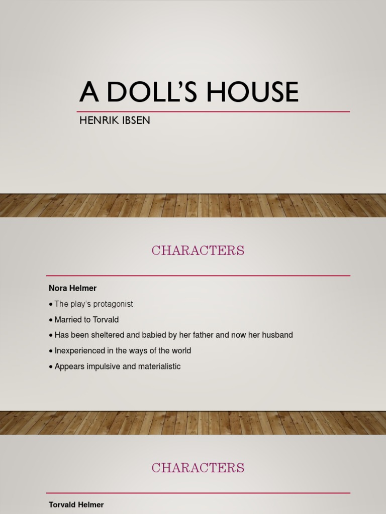 A Doll's House - Character | PDF