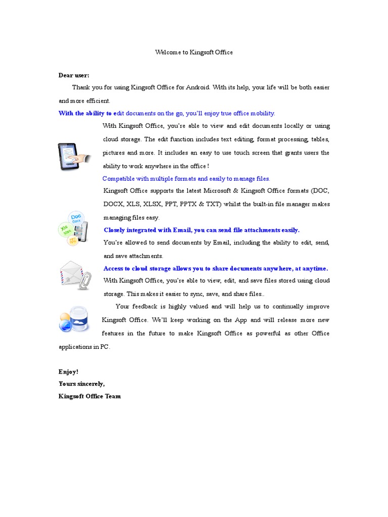 About Kingsoft Office | PDF | Art | Technology & Engineering