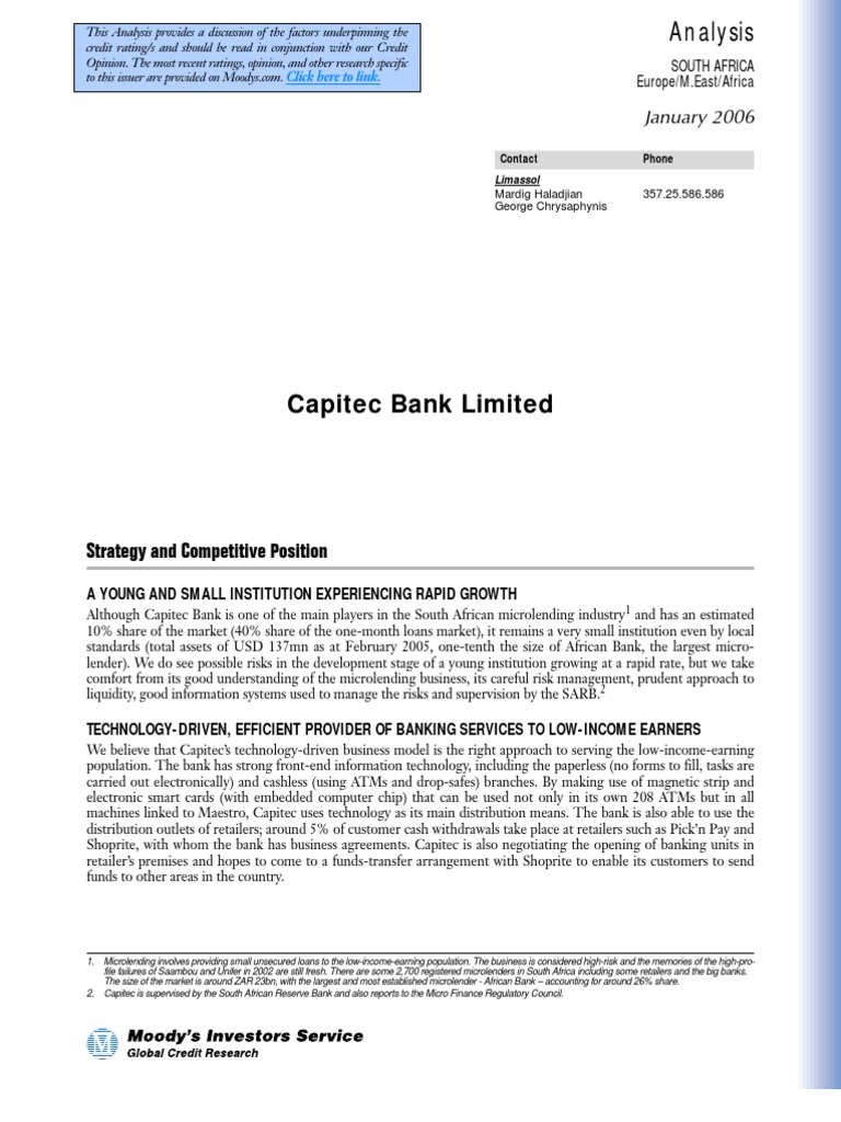 Capitec Financials | PDF | Equity (Finance) | Banks