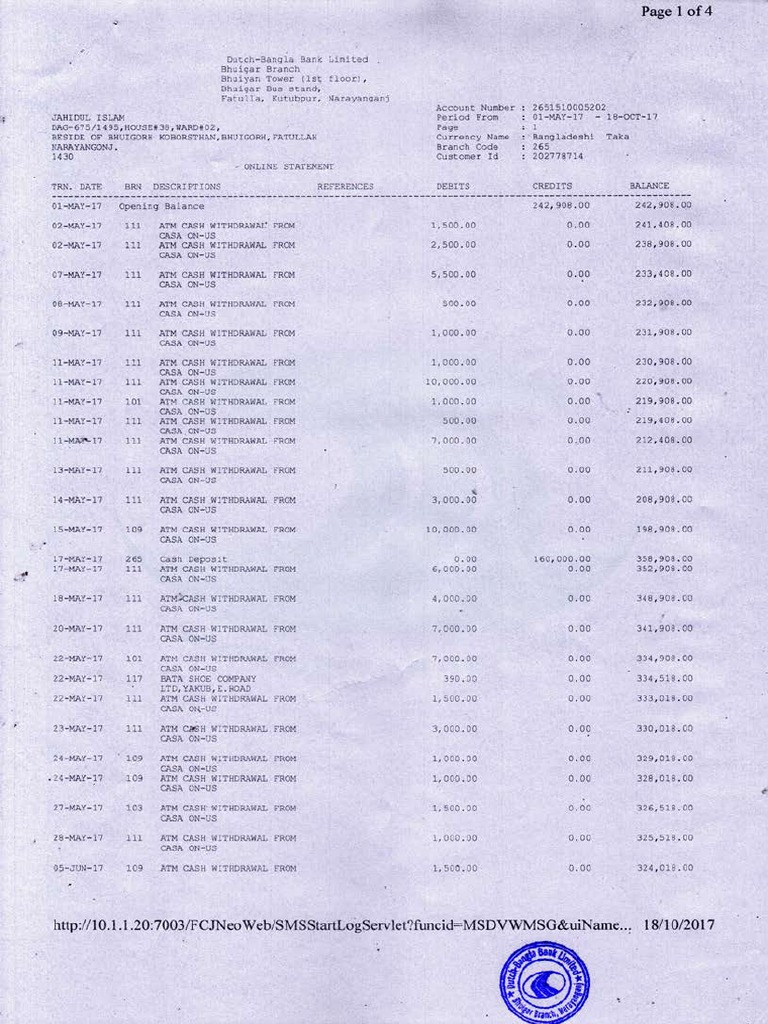 Bank Statement | PDF