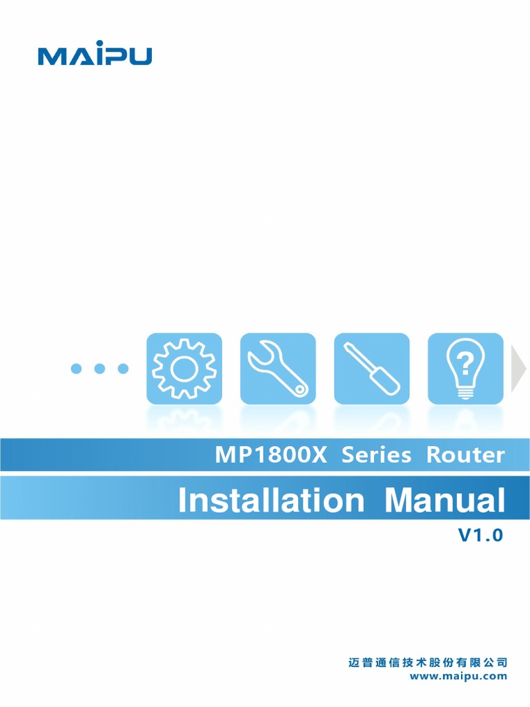 Installation Manual: MP1800X Series Router | PDF | Bracket | Electrical ...