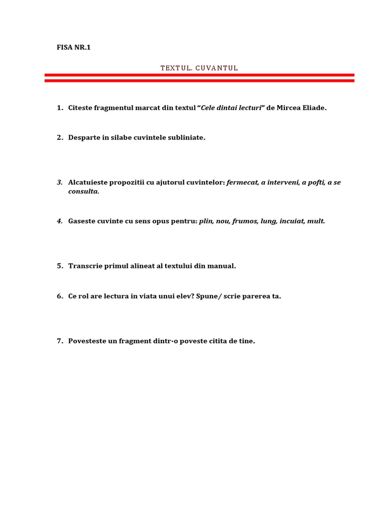 Fise Ces 5 | PDF