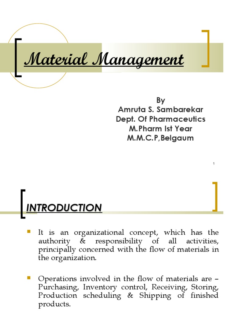 Material Management PDF | PDF | Inventory | Scrap