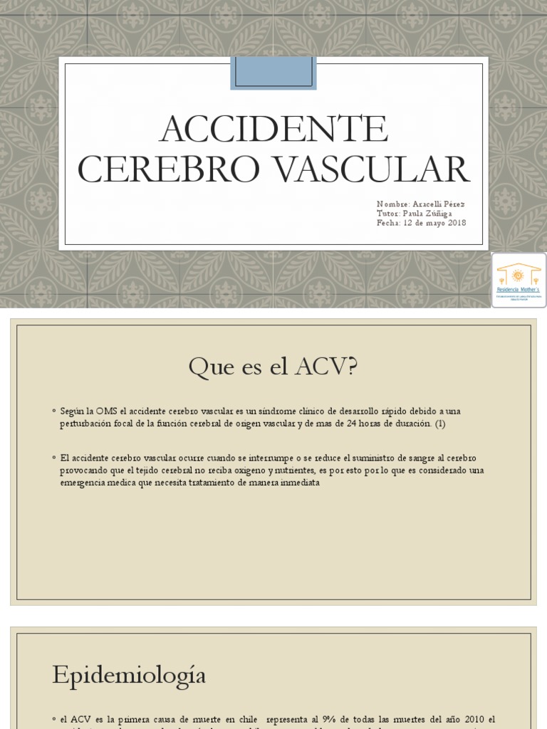 Guía Completa sobre Accidente Cerebrovascular | PDF | Carrera | Isquemia
