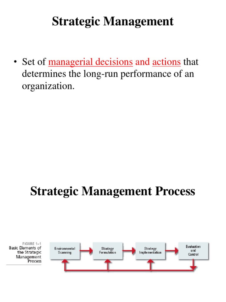 Strategic Management: Managerial Decisions and Actions | PDF | Career ...