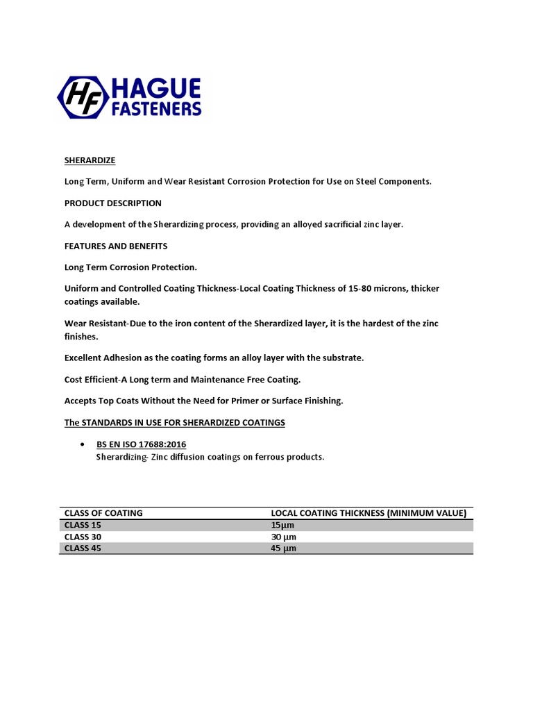 Providing Long-Lasting Corrosion Protection Through Sherardized Zinc ...
