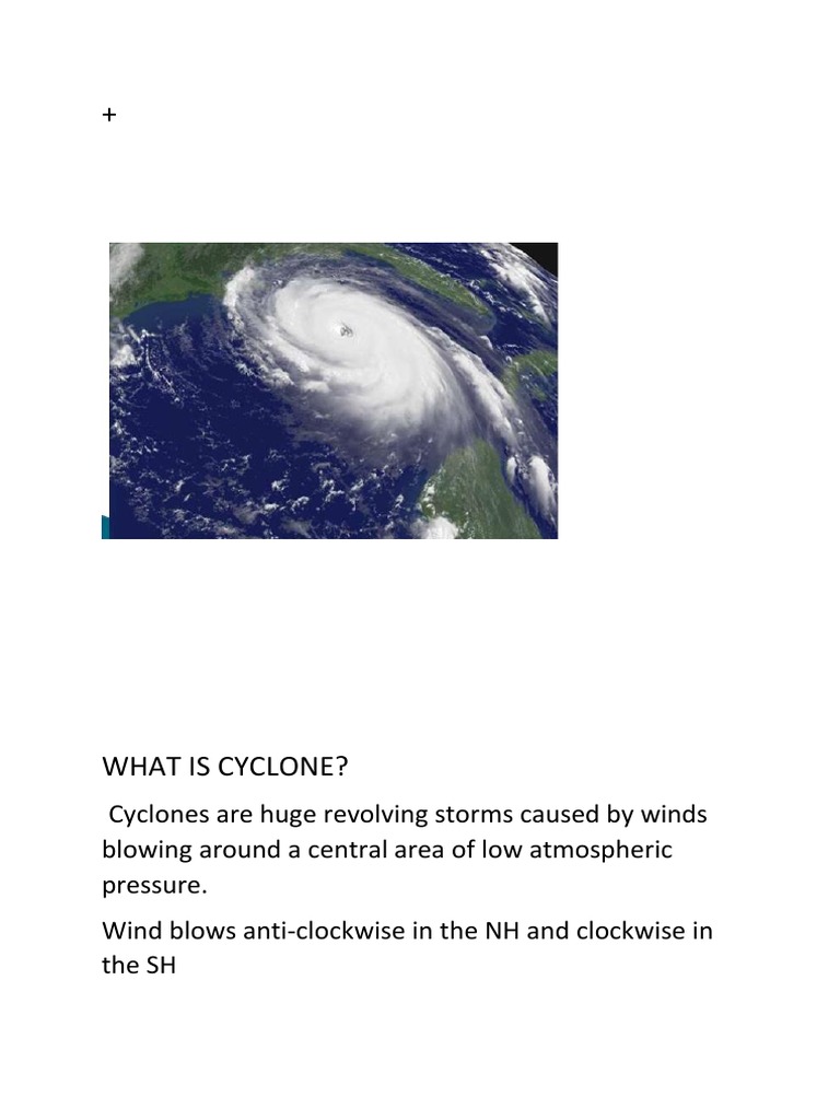 What Is Cyclone Sheet 1 | PDF | Tropical Cyclones | Rain