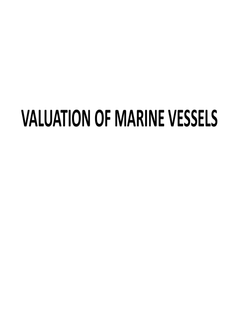 Valuing Marine Assets: A Guide to Conducting Professional Valuations of ...