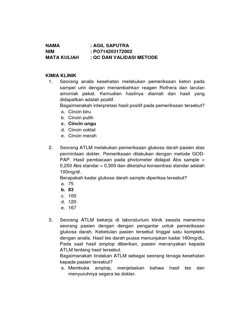 Soal QC | PDF