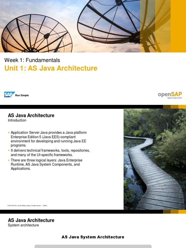 SAP Netweaver 7.5 AS JAVA Architecture | PDF | Java (Programming ...