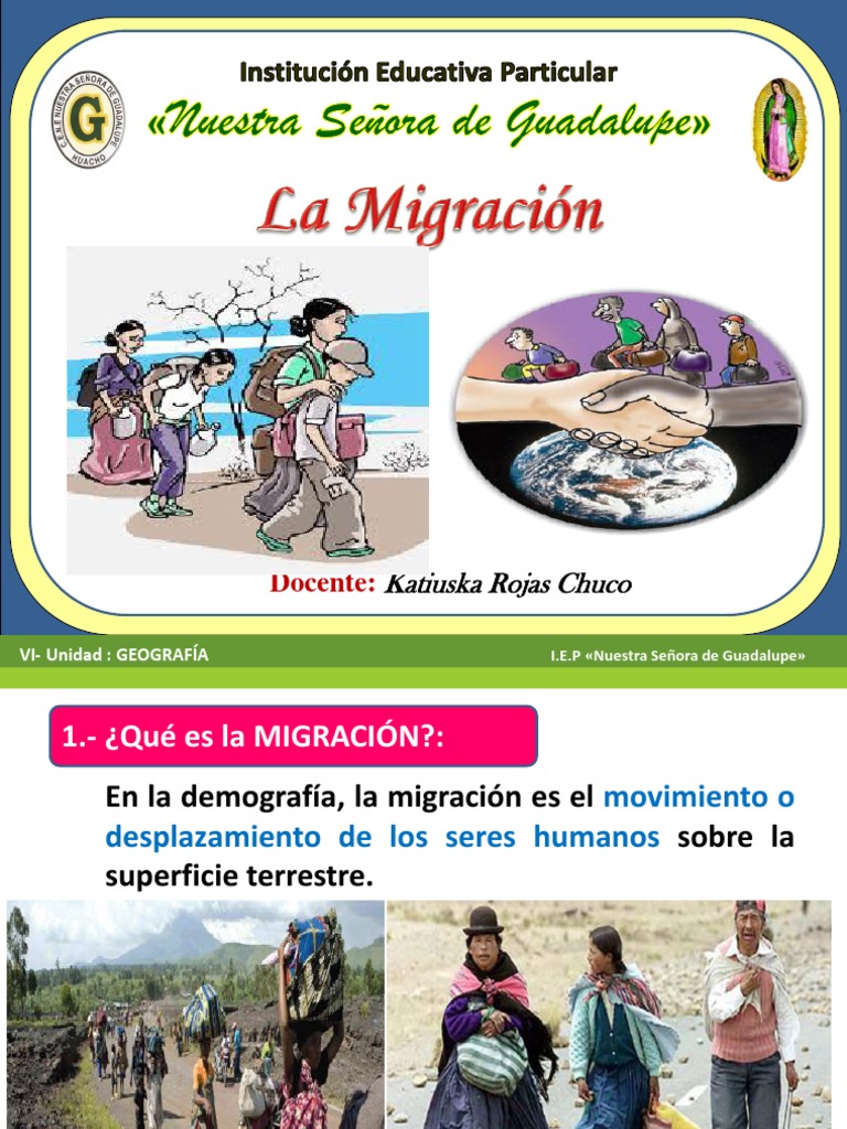 Causas y tipos de migración humana | PDF | Migración humana | Geografía