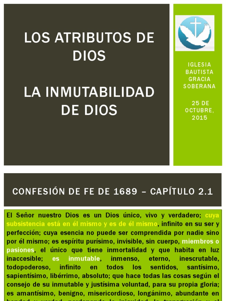 Atributos de Dios | PDF | Dios | Pecado