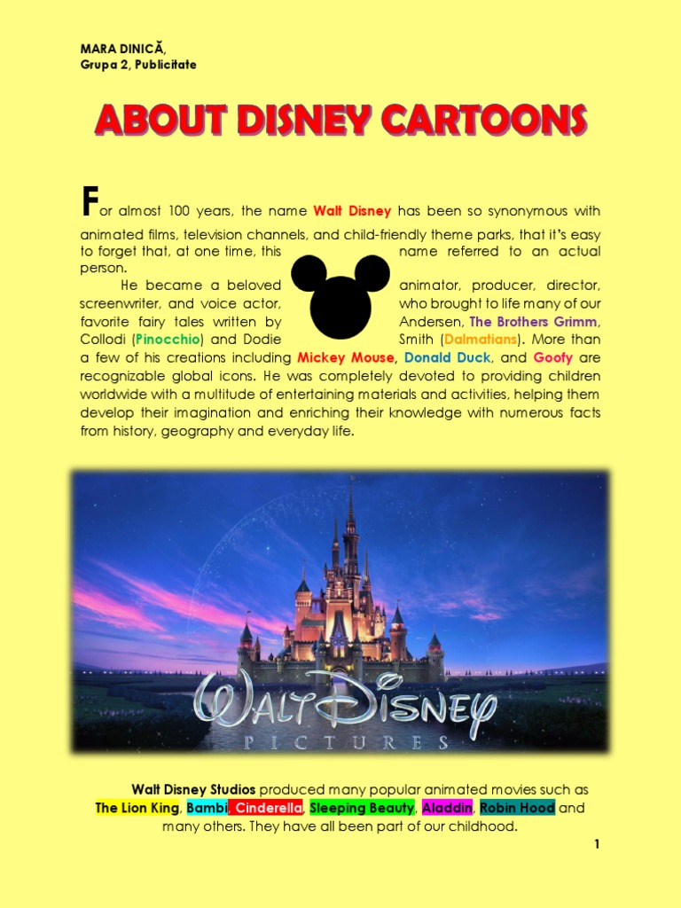 The Impact of Disney on Childhood Values | PDF | The Walt Disney ...