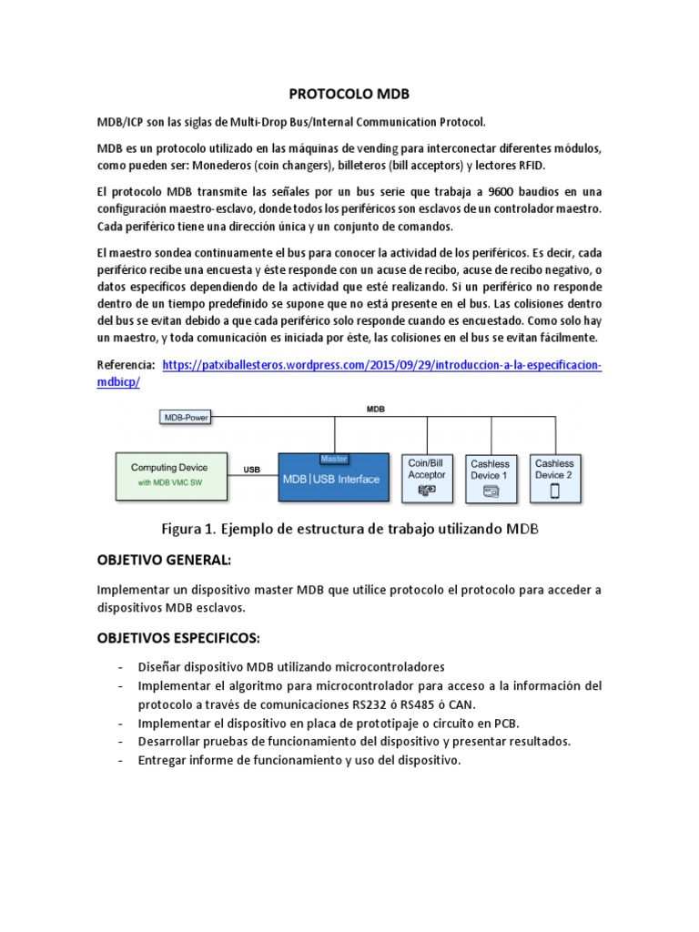 Protocolo MDB | PDF | Poco | Arduino