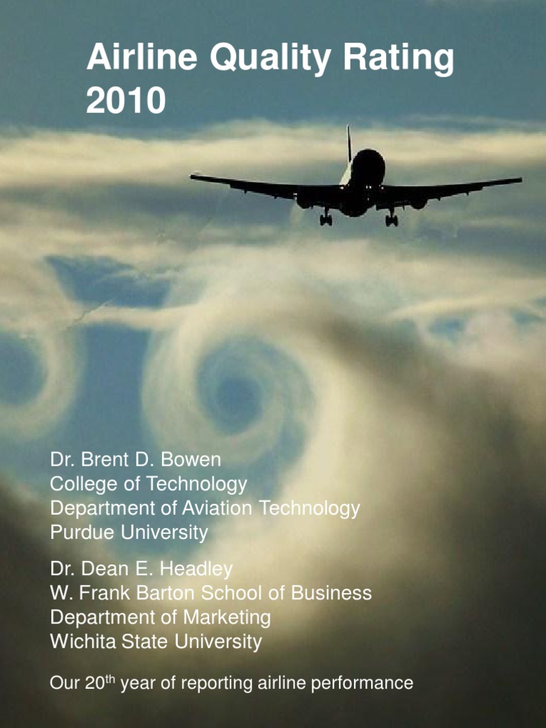 Airline Quality Rating 2010 Overview | PDF | Airlines | Aviation