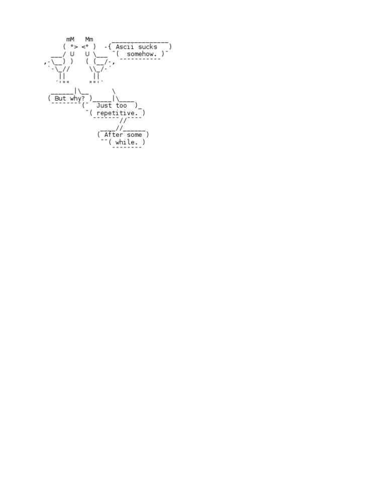 Ascii Chicken | PDF