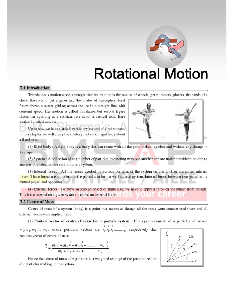 Rotational Motion (Theory Part-1) | PDF | Rotation Around A Fixed Axis | Torque