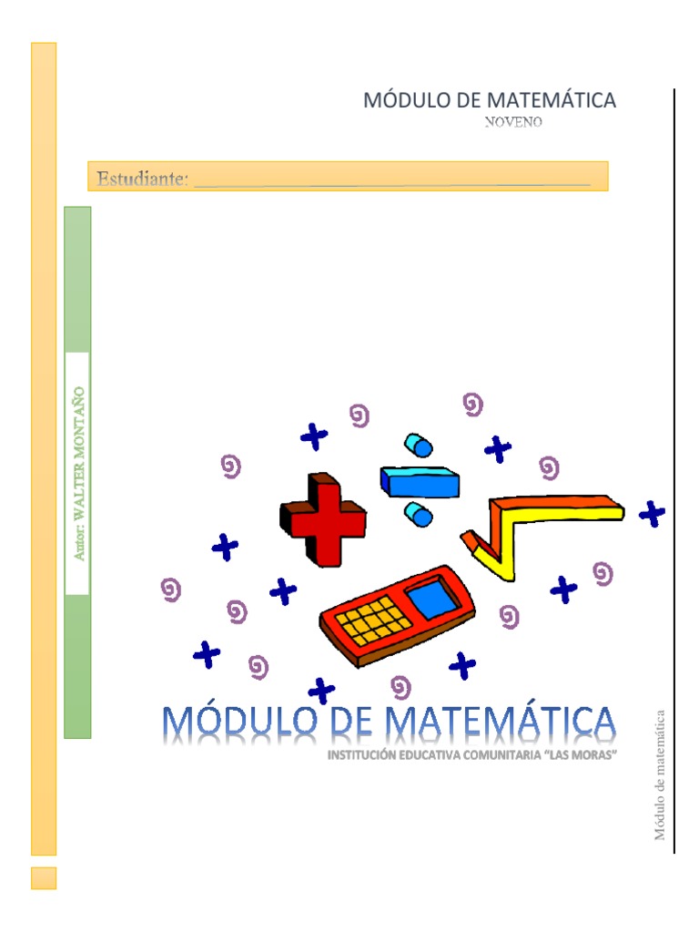 modulo de matematica 9.pdf | Desigualdad (Matemáticas) | Ecuaciones
