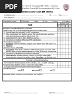 OSCE Checklist HINTS Exam | PDF | Self-Improvement