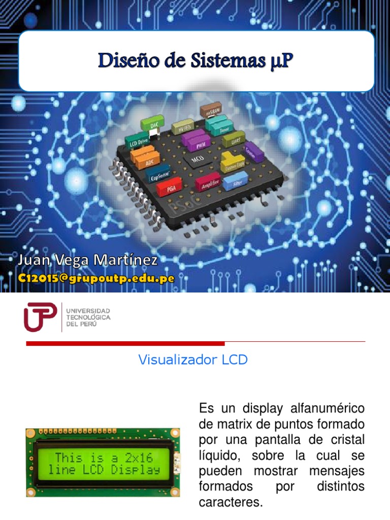 LCD Funcionamiento Del Display de 16x2 PDF | PDF | Pantalla de cristal ...