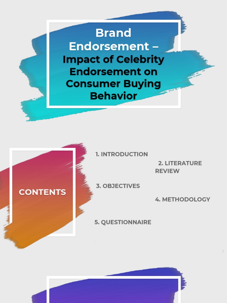 Brand Endorsement - : Impact of Celebrity Endorsement On Consumer ...