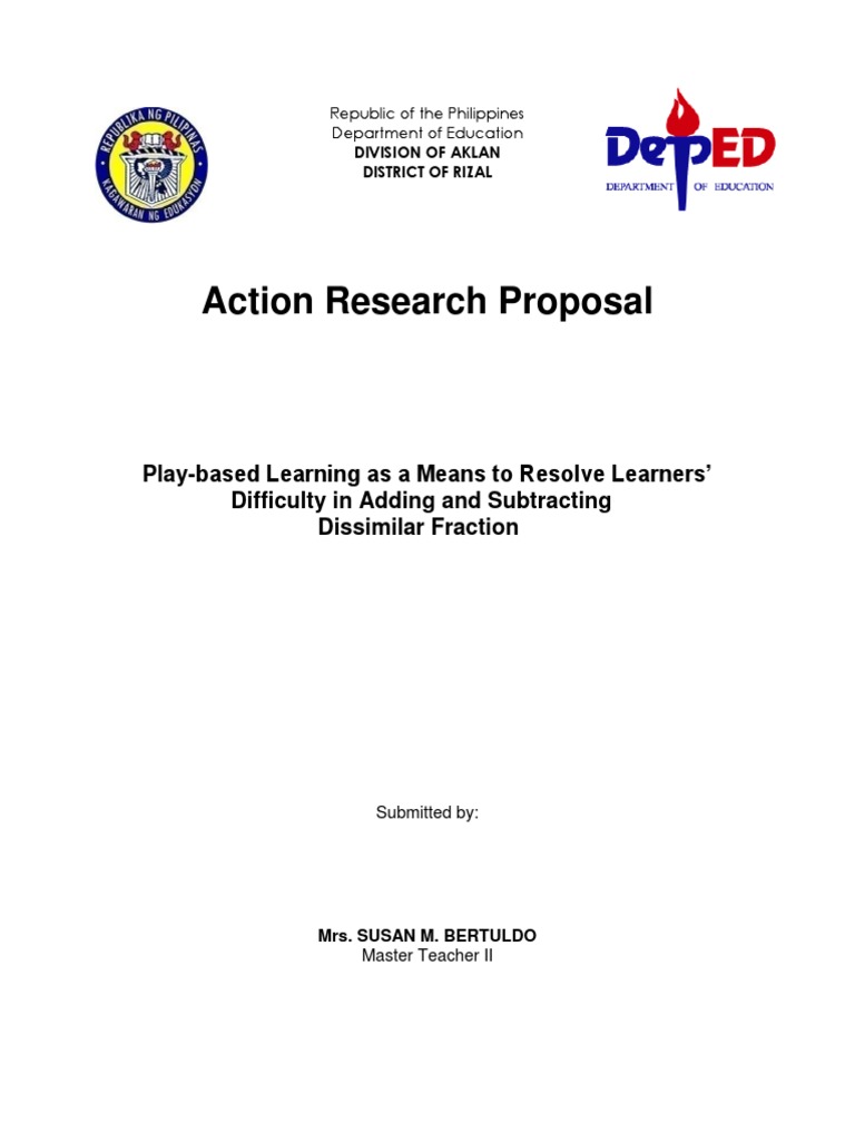 Sample-Action-Research (Title) | PDF | Classroom | Motivation