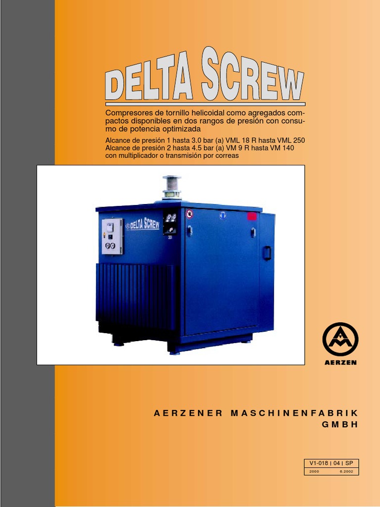 Blower Delta-Screw PDF | PDF | Refrigeración | Bomba